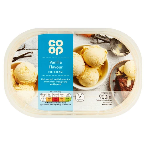 Co-op Vanilla Flavour Ice Cream (900ml) – LAMBERTS BEDFORD