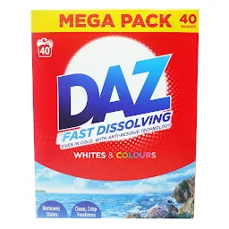 Daz Washing Powder 2.4 kg 40 Washes, Whites & Colours – LAMBERTS BEDFORD